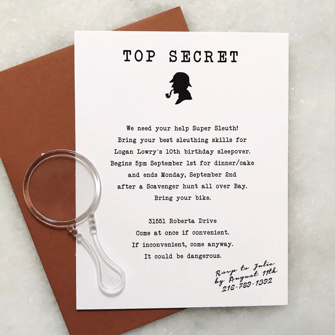 Top Secret Invitation – Minor Details CLE